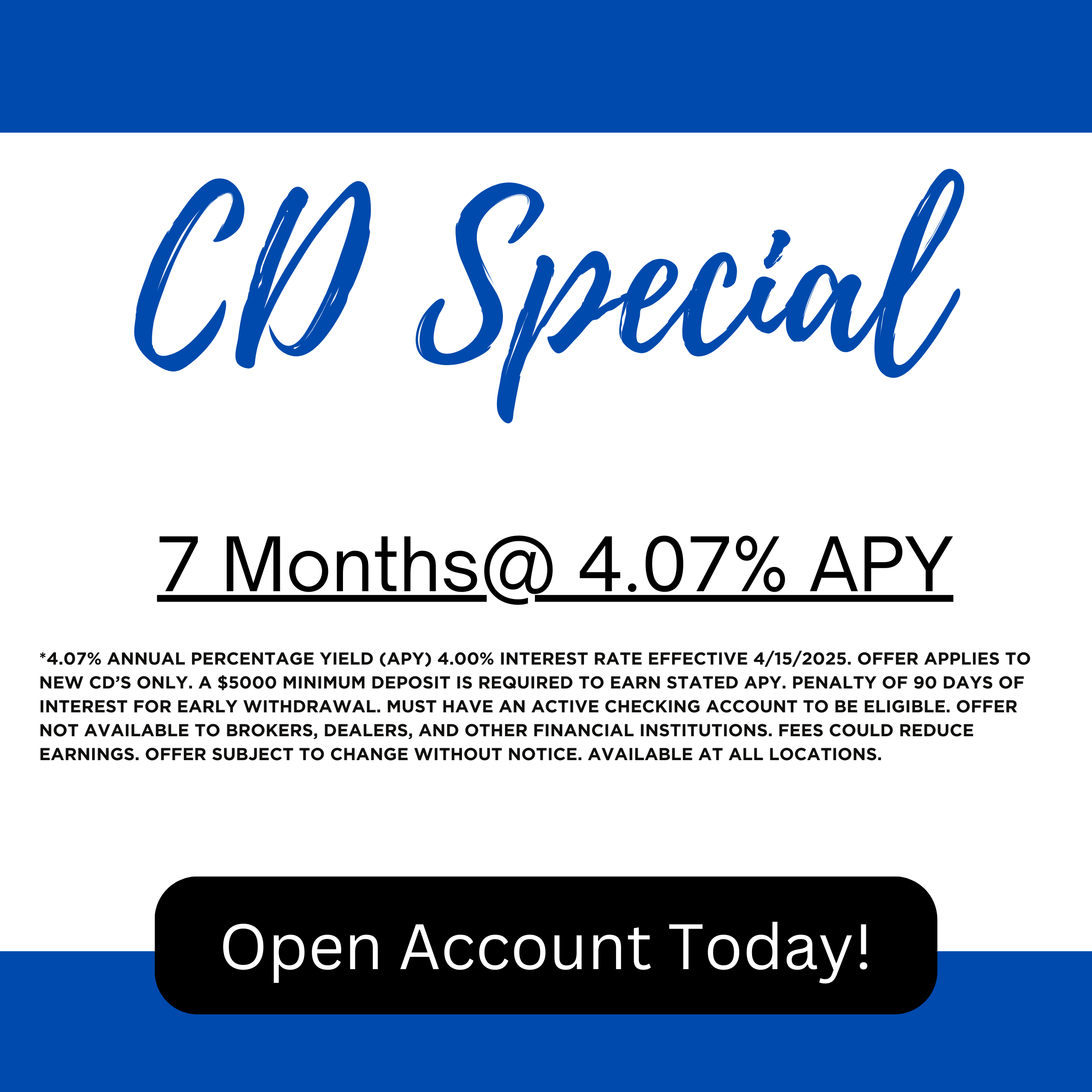 Special Rate Compliance - National Bank of Sallisaw | Sallisaw, Oklahoma